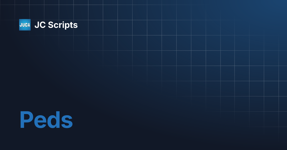 Peds | JC Scripts