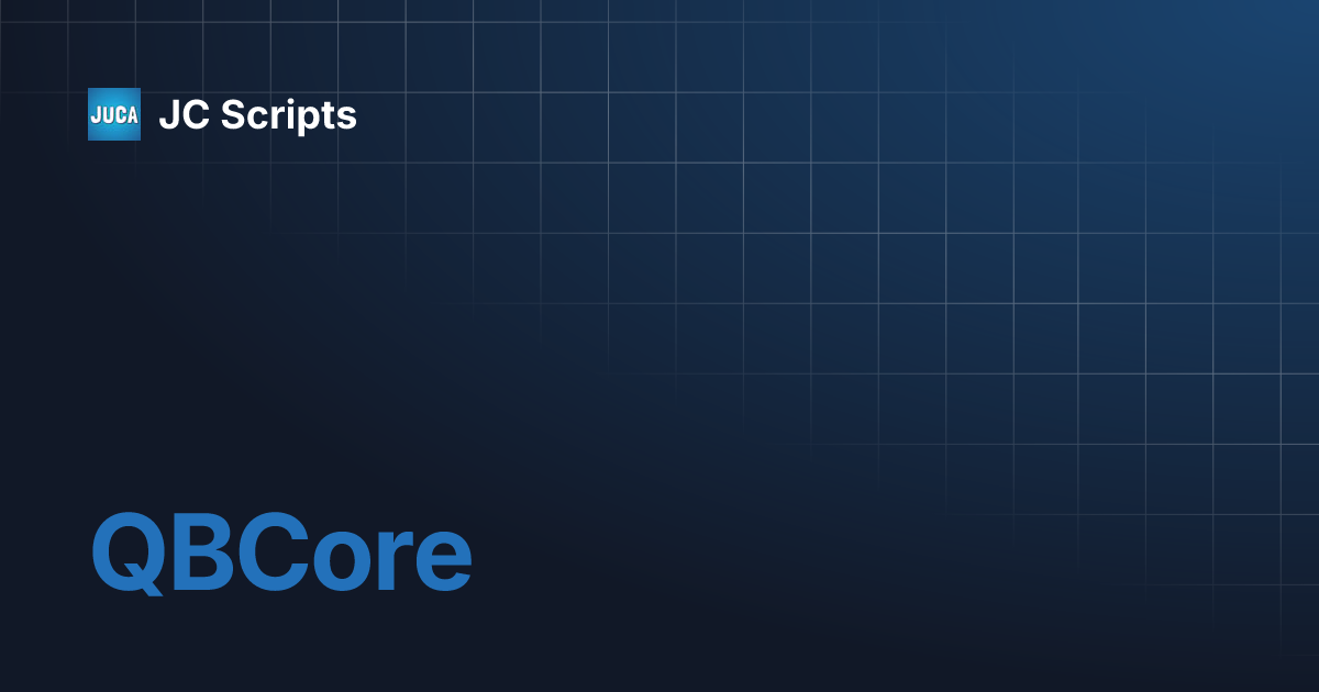 QBCore | JC Scripts
